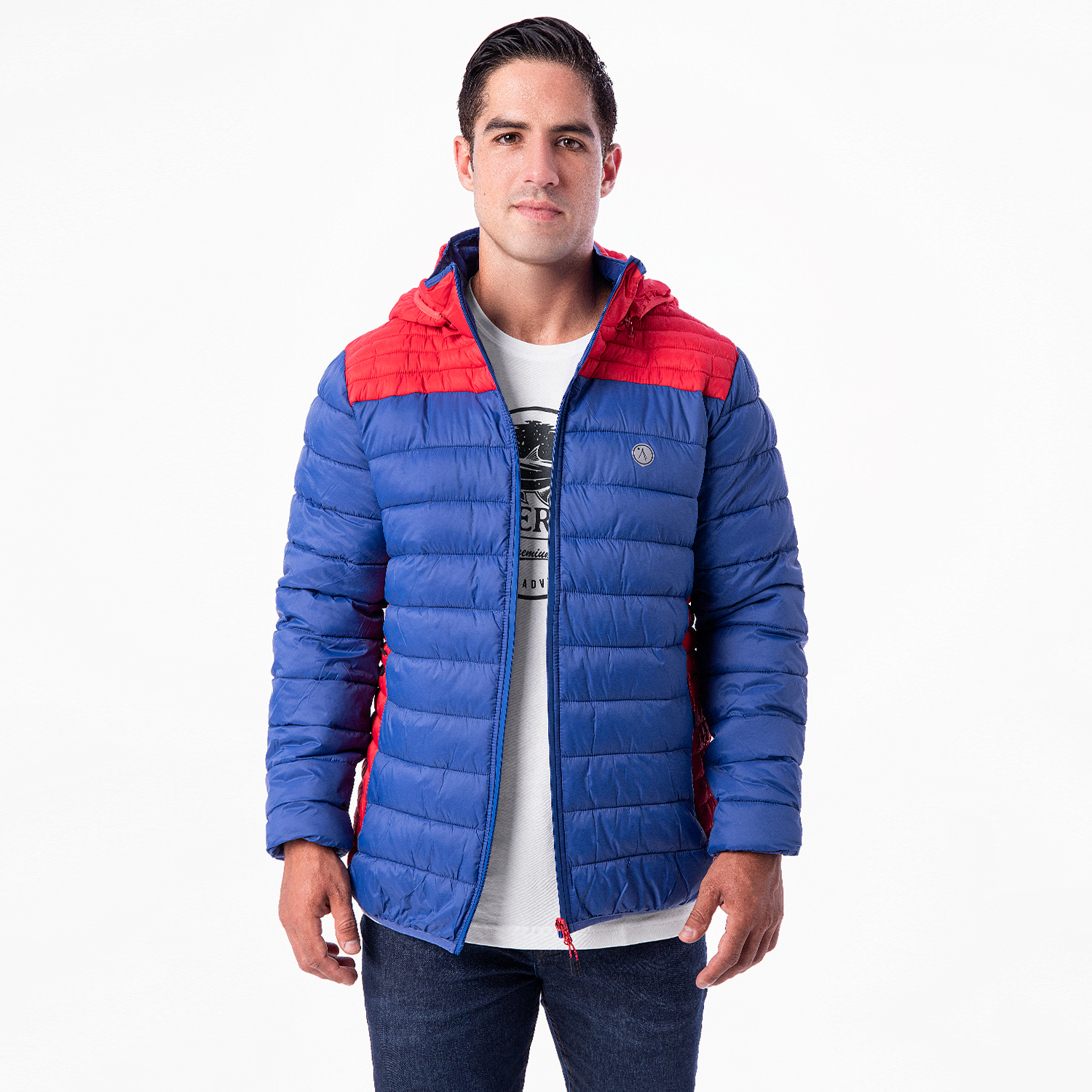 Casaca Impermeable C/Cap C/F Albion Blue/Red | Gzuck