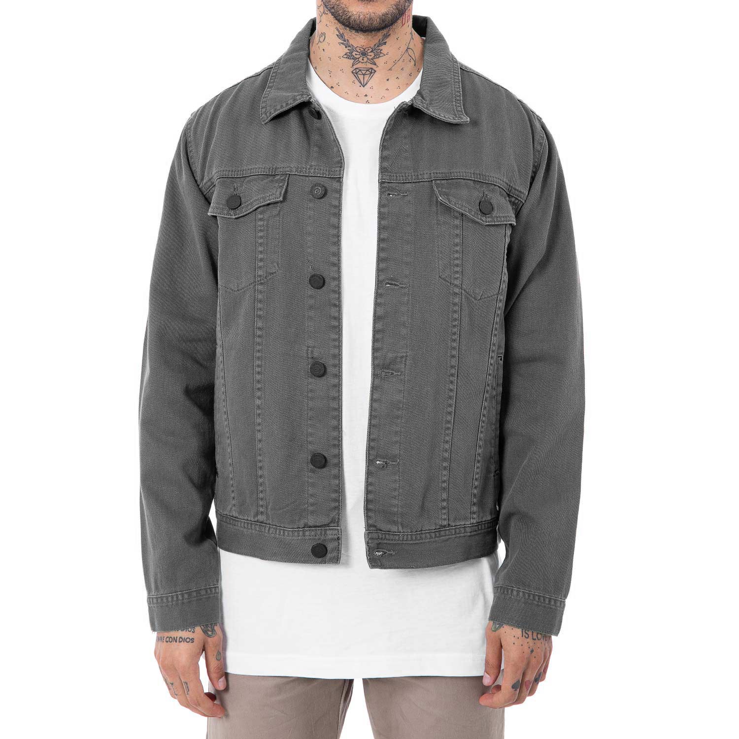 Casaca Twill Color Ferxxo Gris | Gzuck