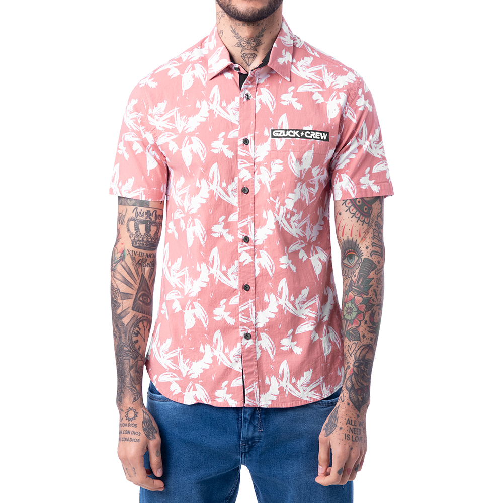 Camisa Full Print. M/C Graf Kor Rose | Gzuck