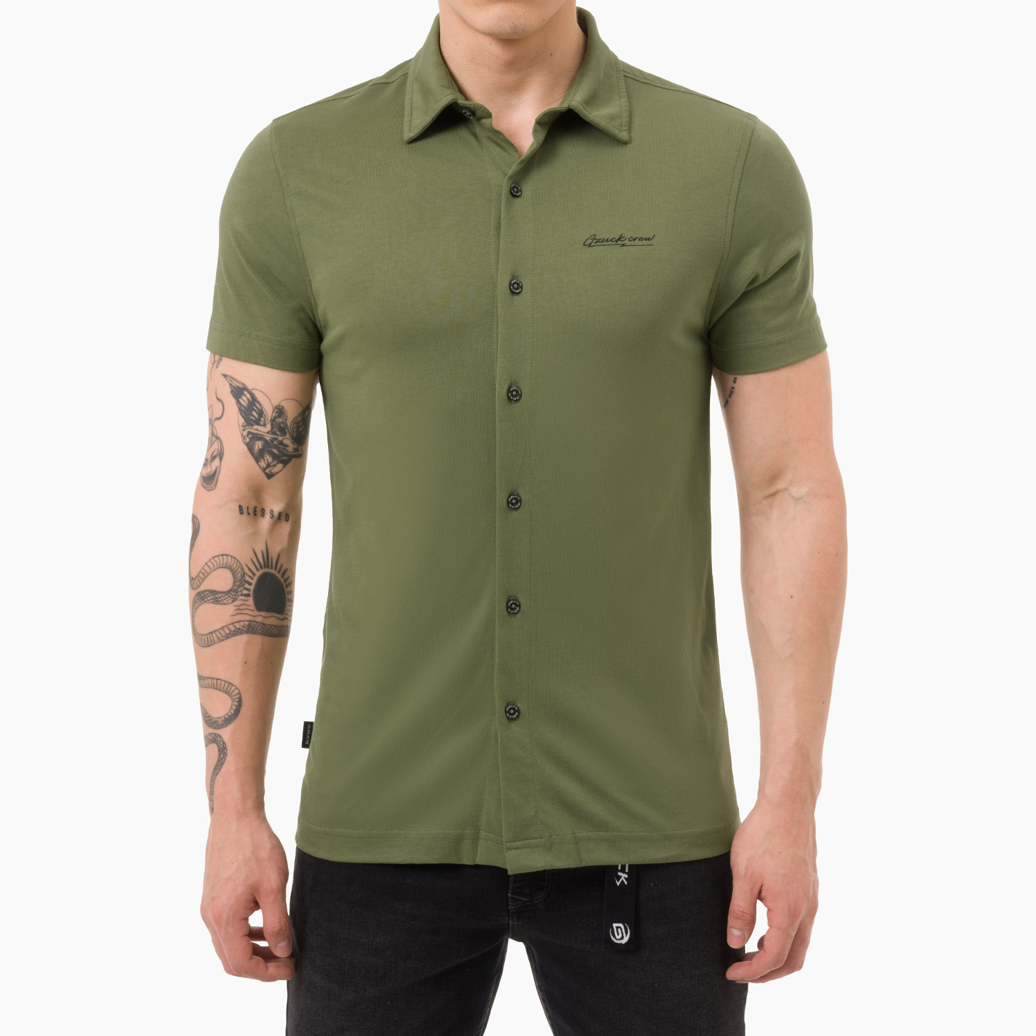 Camisa Jersey M/C Regular Fit Vaskot V. Militar | Gzuck
