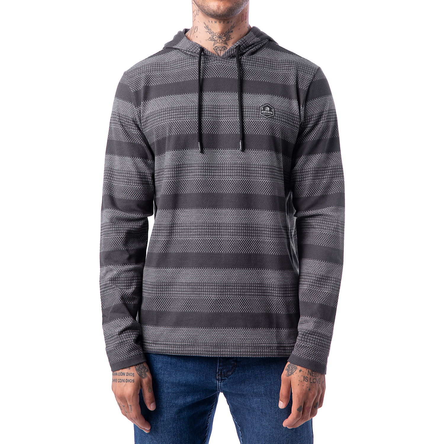 Polo Jersey Lycrado M/L C/Cap Slim Fit Dappy Charcoal | Gzuck