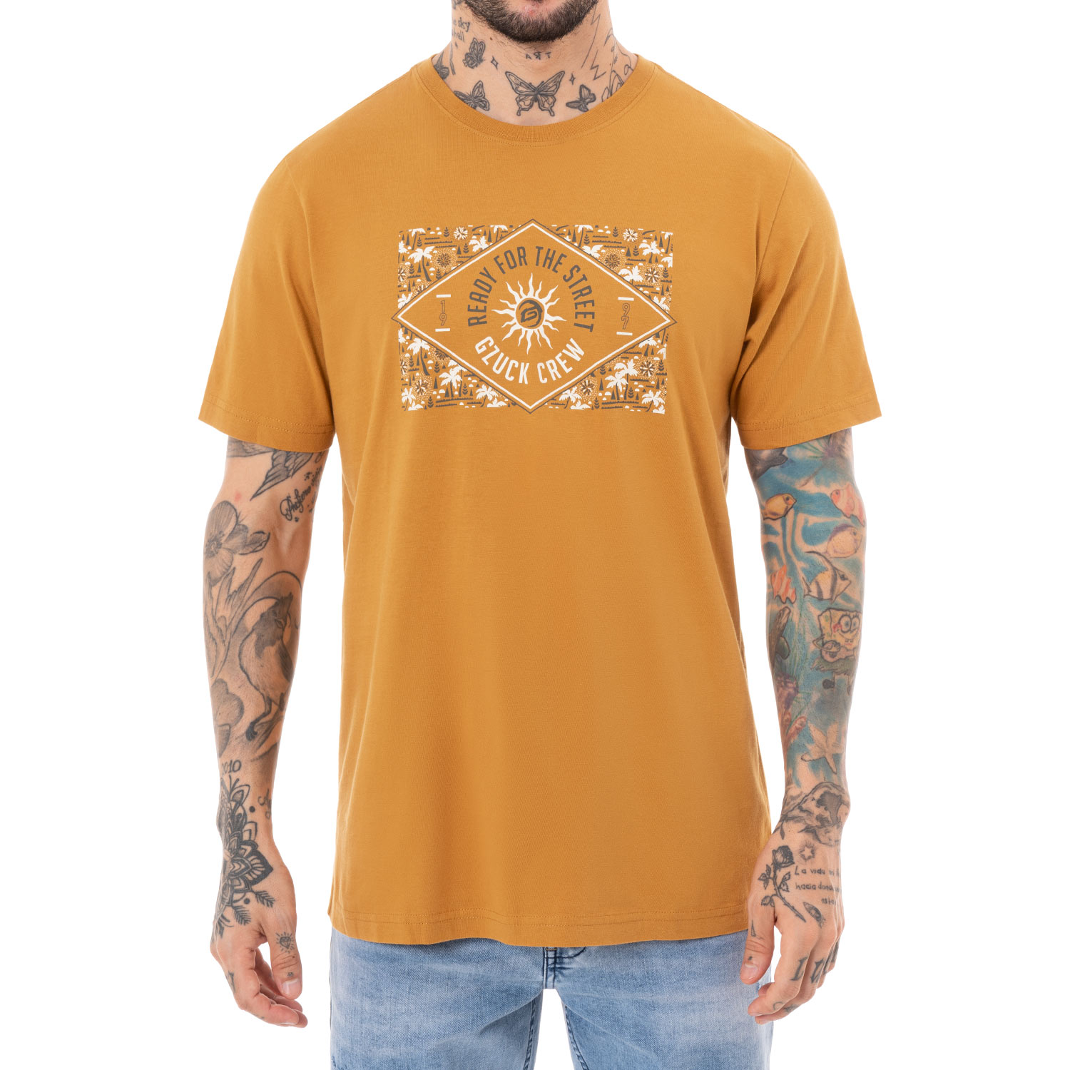 Polo Jersey M/C Regular Fit Akem Mustard | Gzuck