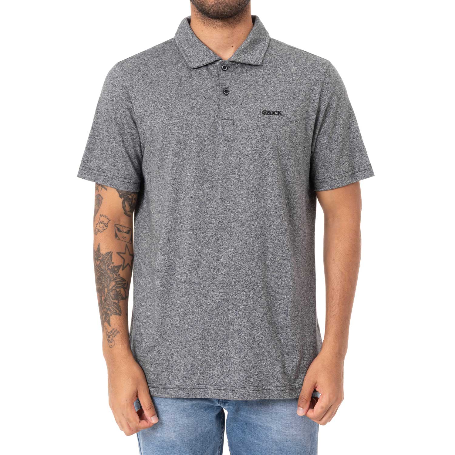 Polo Box Jersey M/C Regular Fit Kiblim Melange Moulinex | Gzuck