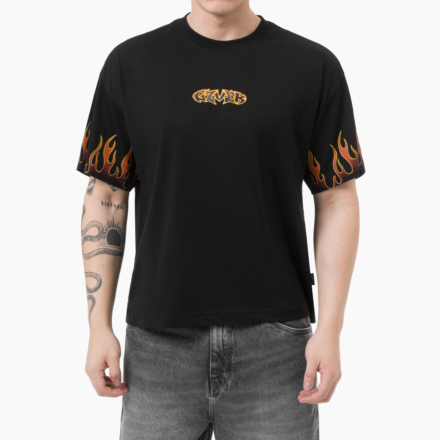 Polo Jersey M/C Boxy Fit Azarr Black | Gzuck