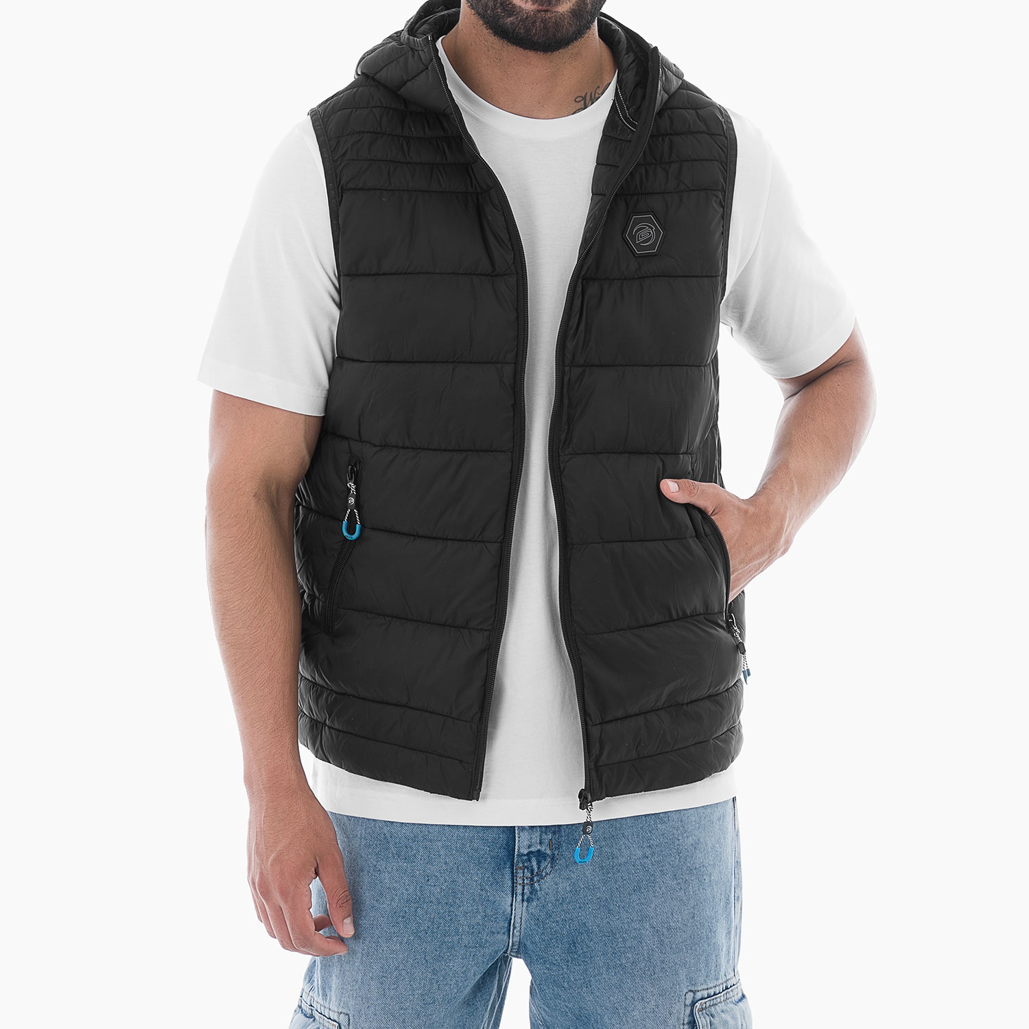 Chaleco Nylon Padding C/Cap C/F Fly Zero Black | Gzuck