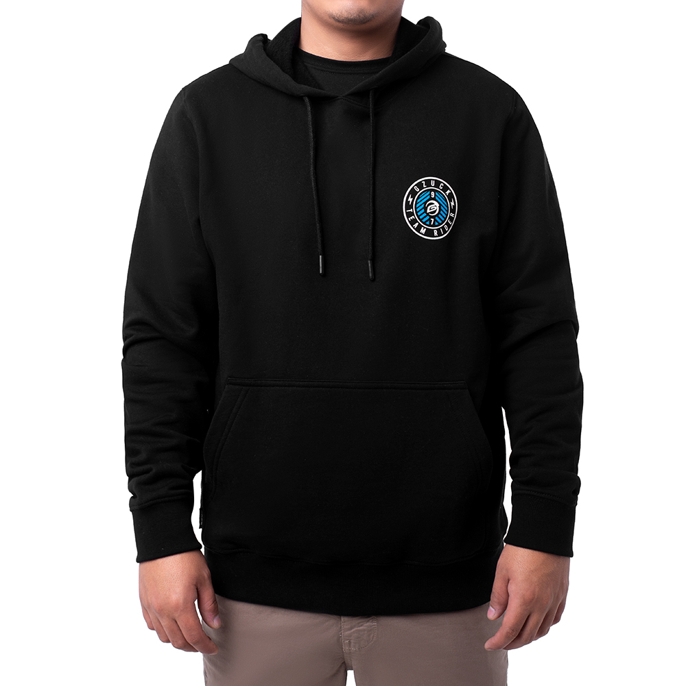 Polera Franela C/Cap Regular Fit Jerzy Jerzy Black | Gzuck