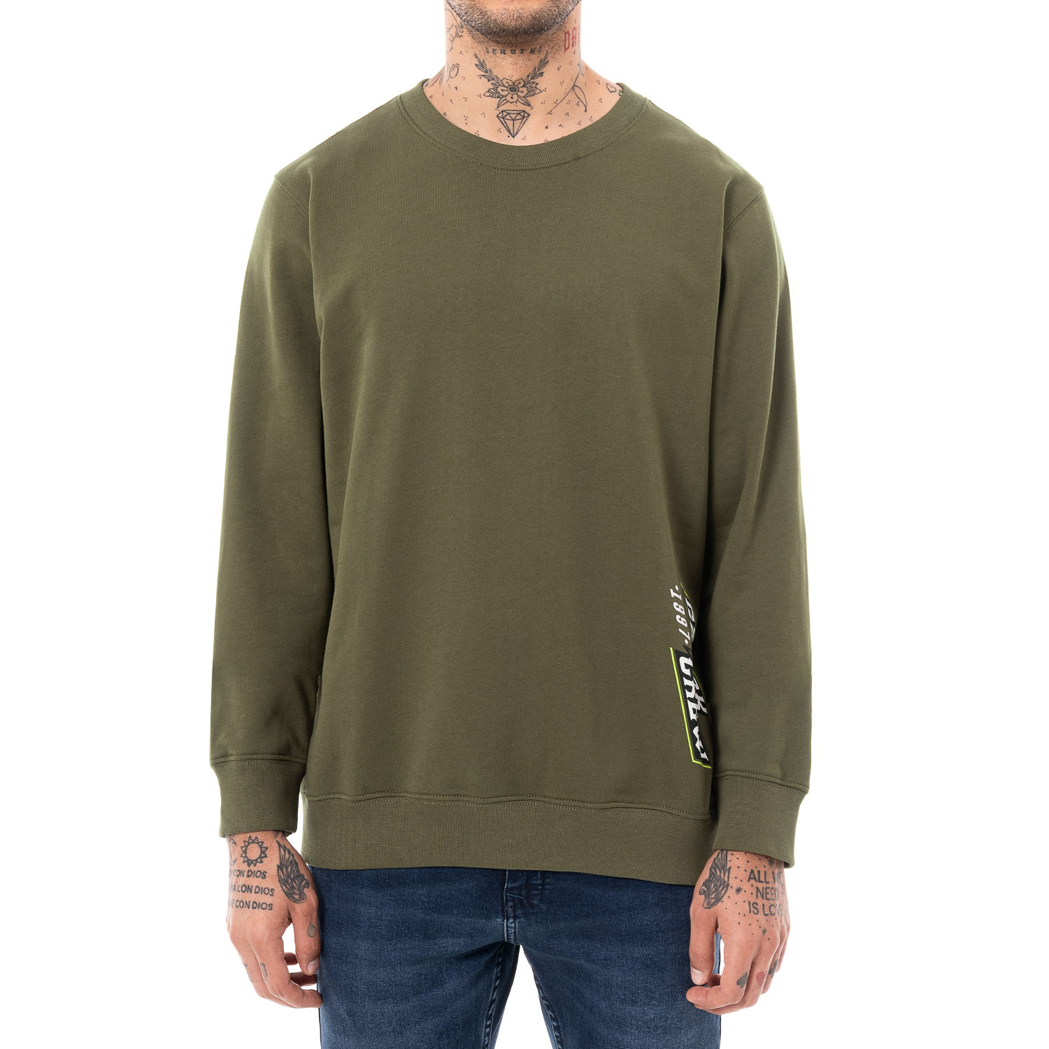 Polera Franela Regular Fit Ausby Olive | Gzuck