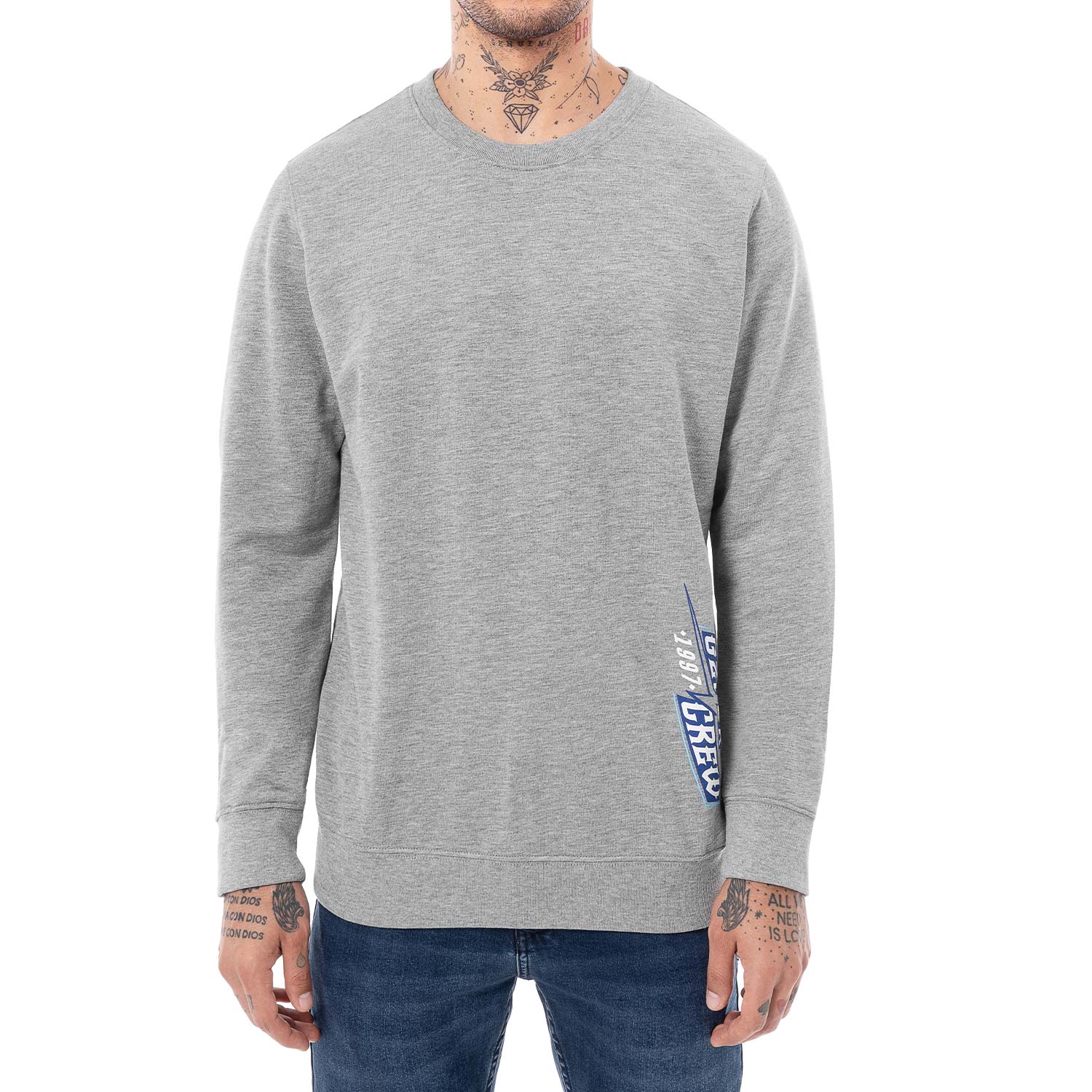 Polera Franela Regular Fit Ausby Melange | Gzuck