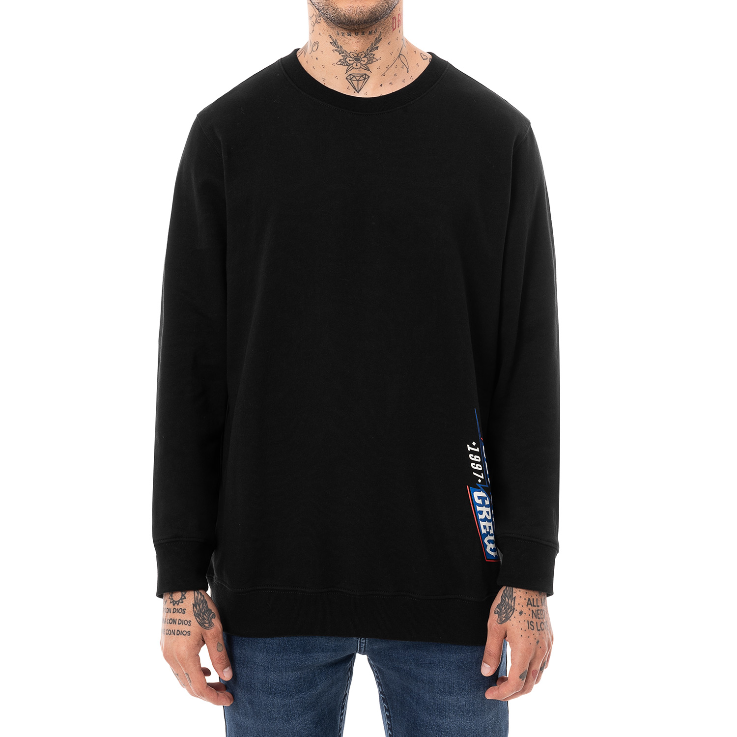 Polera Franela Regular Fit Ausby Black | Gzuck