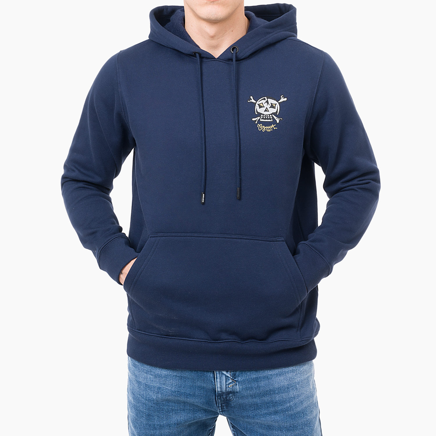 Polera Franela C/Cap Regular Fit Velkor New Navy | Gzuck