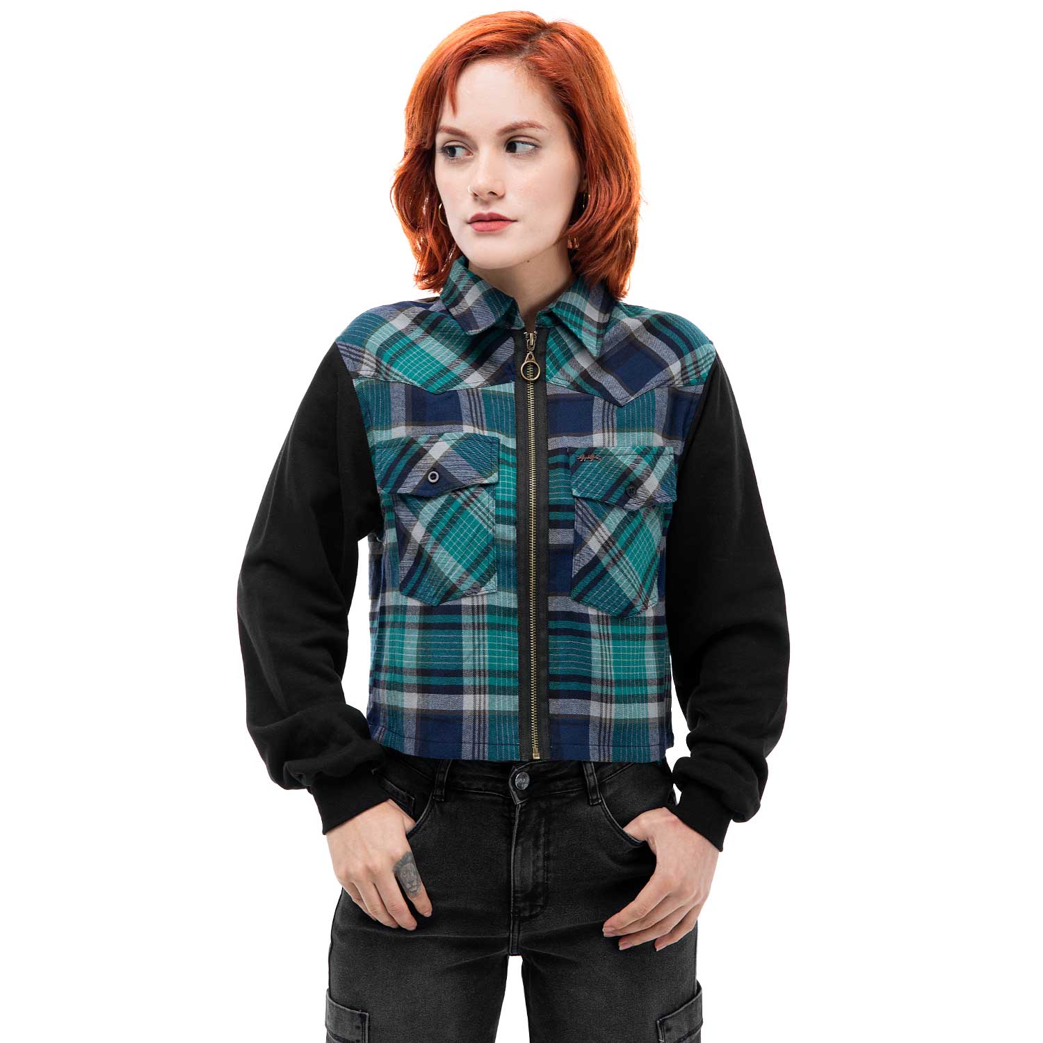 Casaca Cuadros Handrey Green Bottle | Gzuck