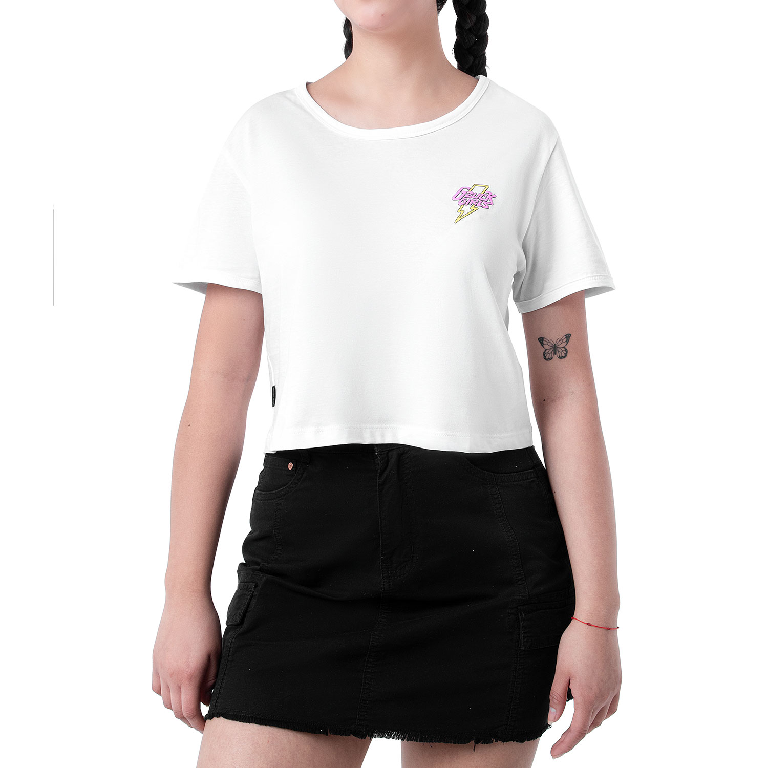 Polo Cropp Jersey M/C Grishey White | Gzuck