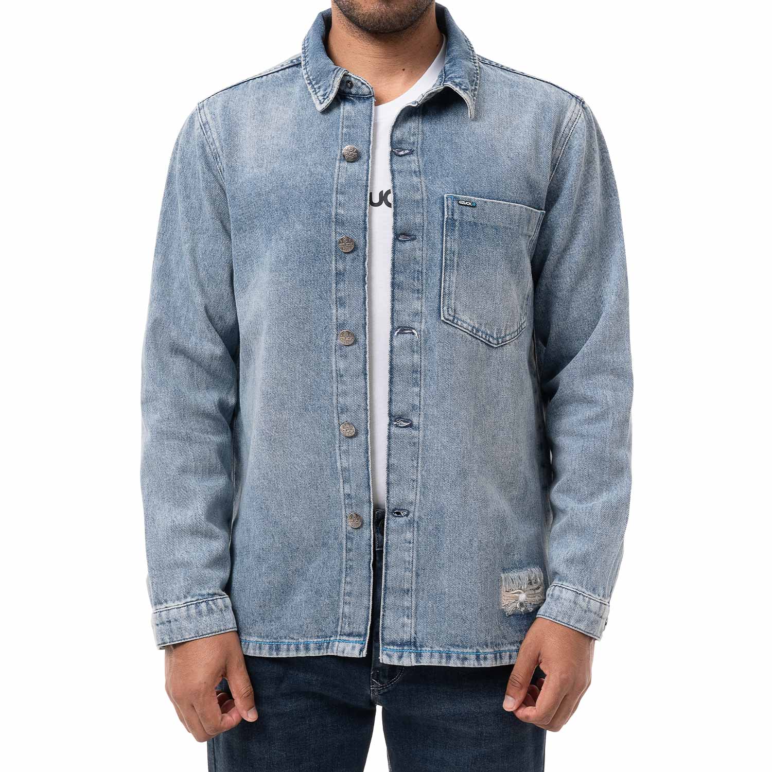 Camisaco Denim Ring Zarlek T. Sky Yellow Dstyr | Gzuck