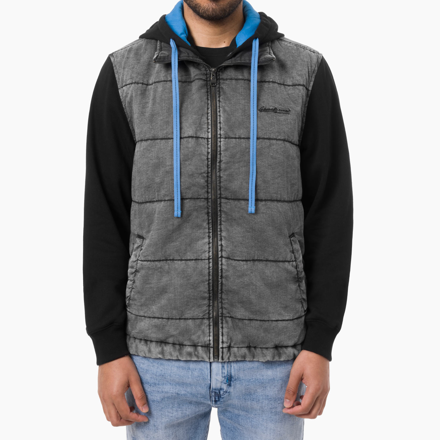 Casaca Denim Soft C/F C/Cap Yzack Total Gray | Gzuck