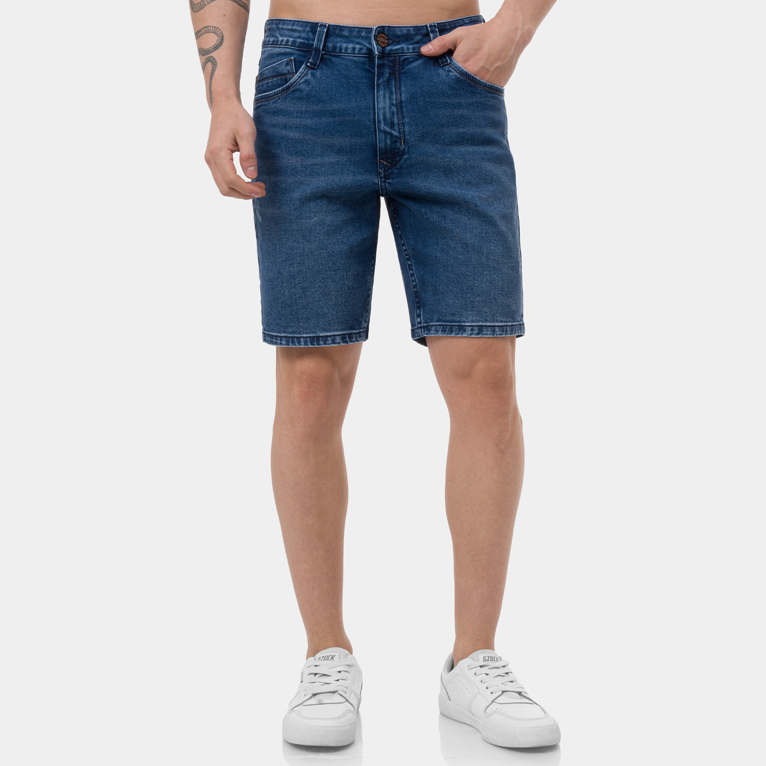 Walkshort Denim Comfort Greex T. Stone Torn | Gzuck