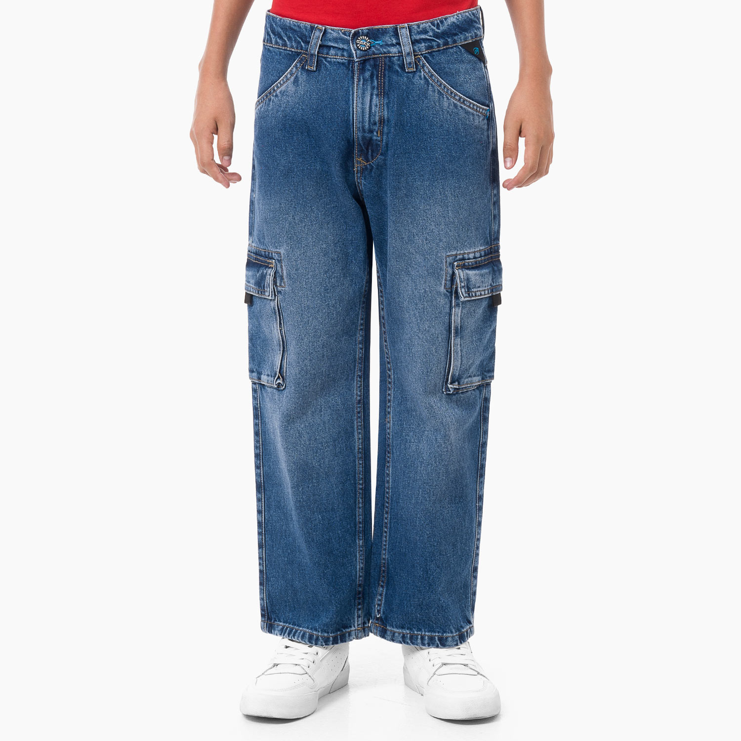 Pantalon Cargo Denim Ring (Straight) Sklat Kids T. Cristal St. | Gzuck