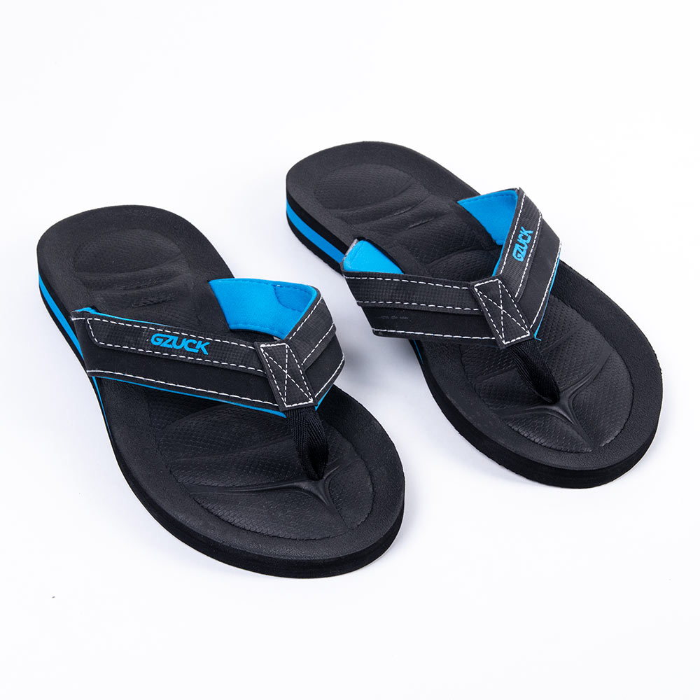 Flip Flop Pu/Webbing Gzk Cazzu Black/Cyan | Gzuck