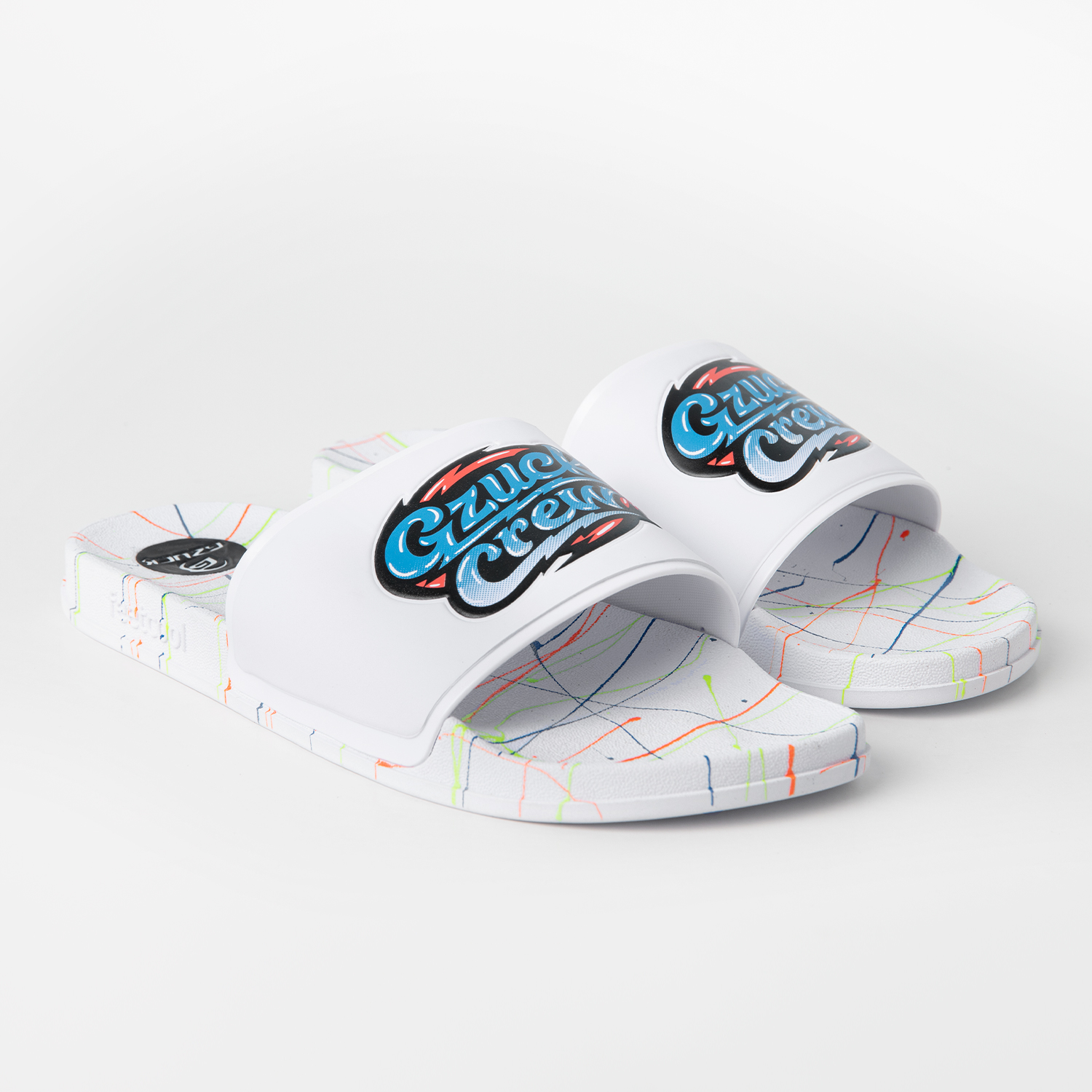 Slippers Gzuck Bakzer White Splash | Gzuck
