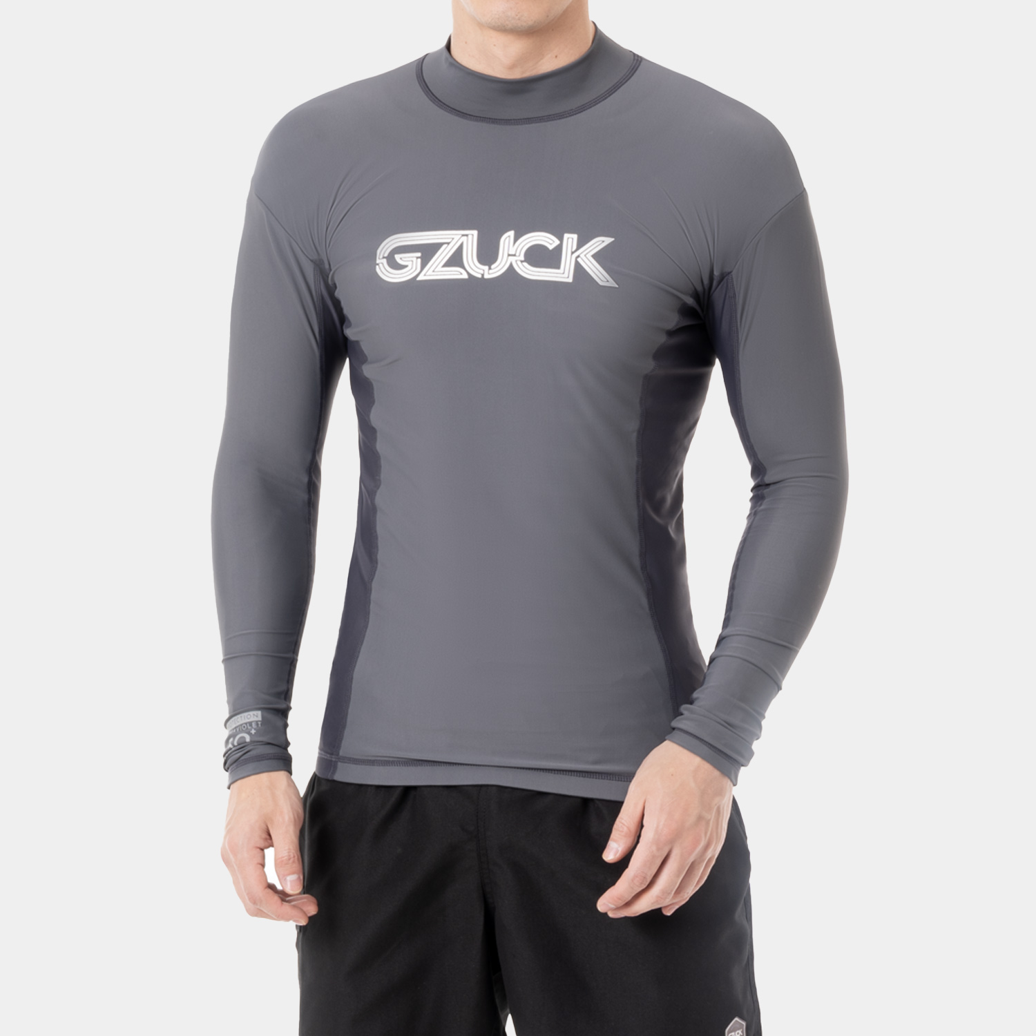 Polo Rashguard Lycra M/L Elkur Charocal/Grey | Gzuck