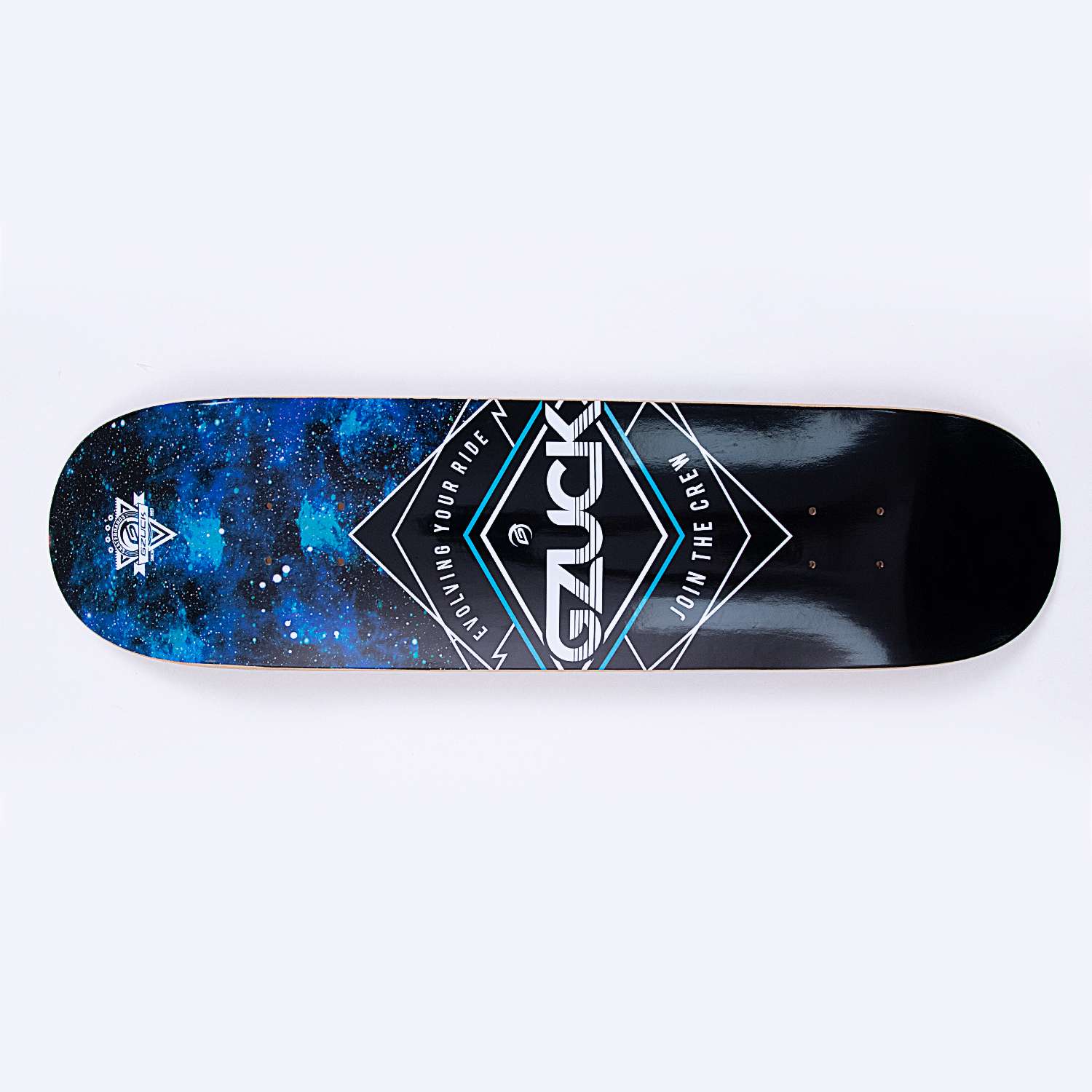 Deck Canadian Maple Super High Cosmic-Crew Blk/Tqz 8.125"*33.5" | Gzuck