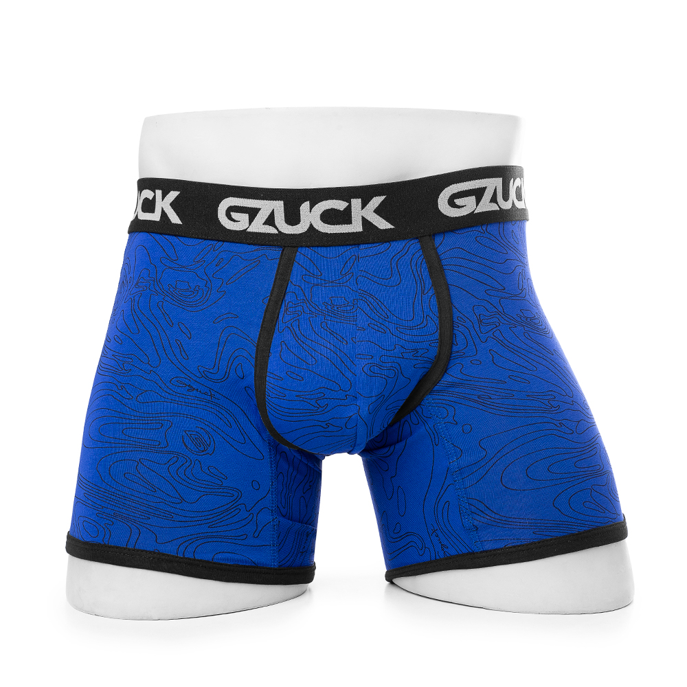 Boxer Jersey Full Lycra Two Pack Bokfed Royal Print White | Gzuck