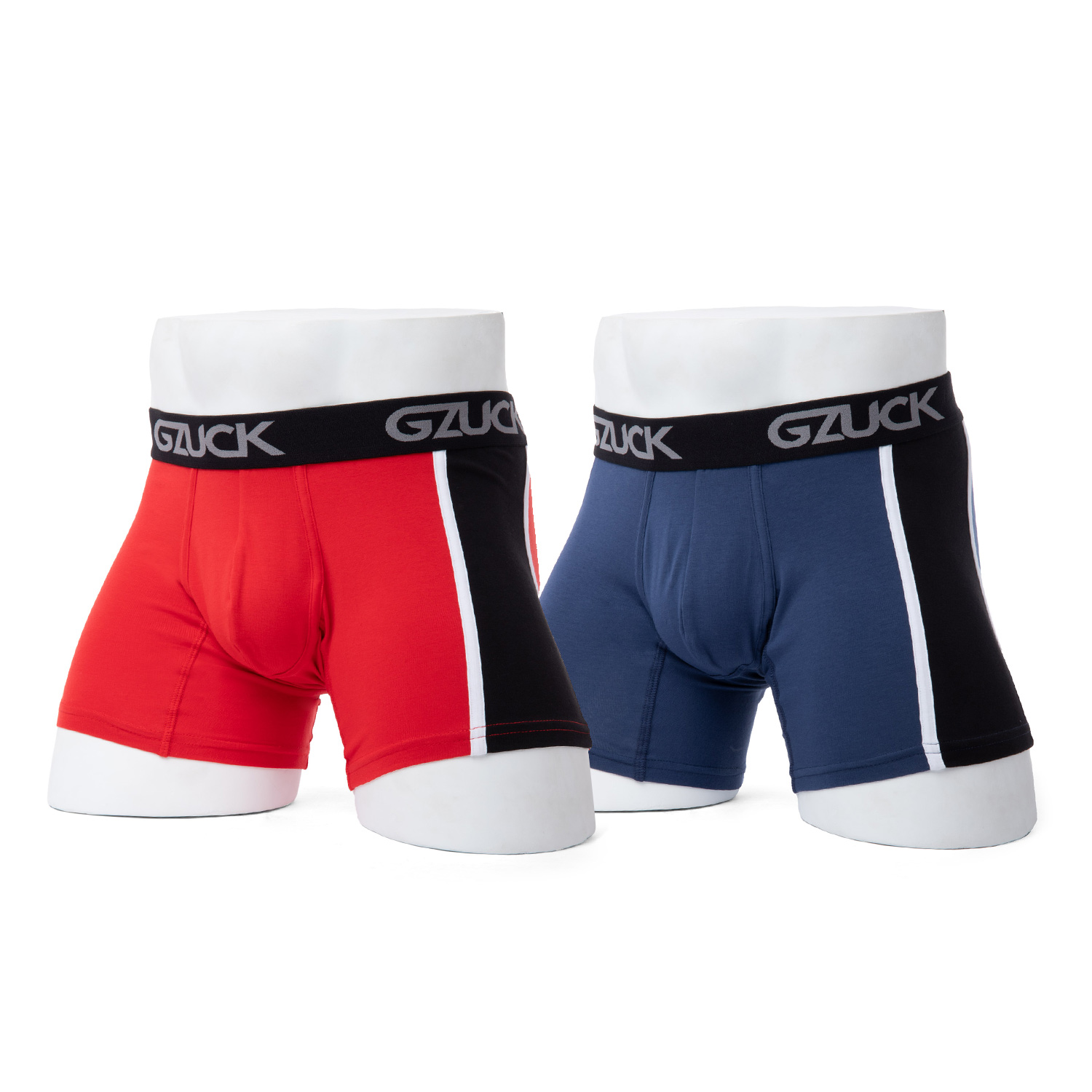 Boxer Jersey Full Lycra Two Pack Roddy Indigo/Red | Gzuck