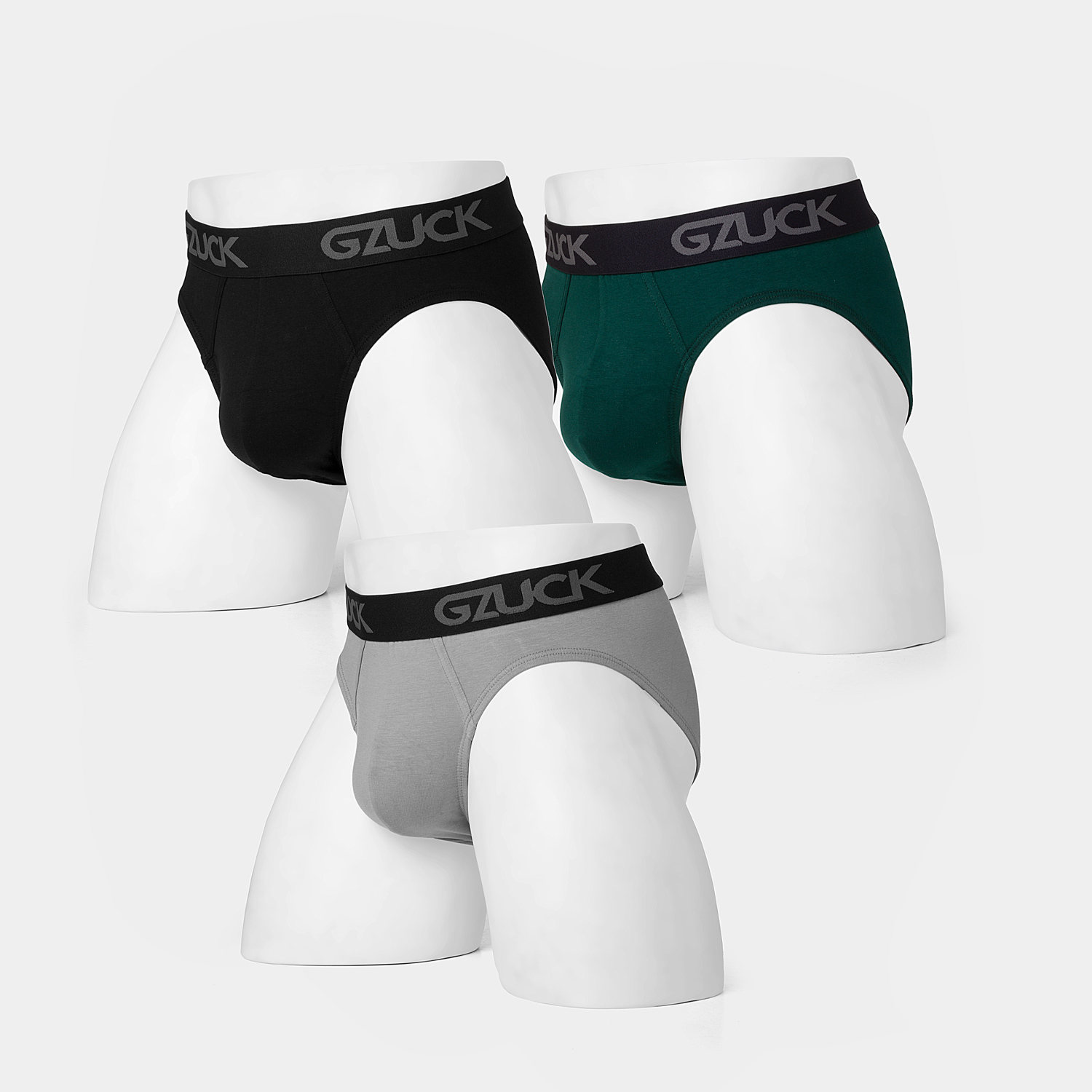 Truza Jersey Full Lycra Tripack Mix Urban Brief Black/Grey/Deep Green ...